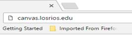 3. You should see the canvas, Los Rios eLearning, web site comes up ...