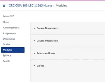 9. Click on the “Syllabus” menu item that will lead you to the syllabus ...